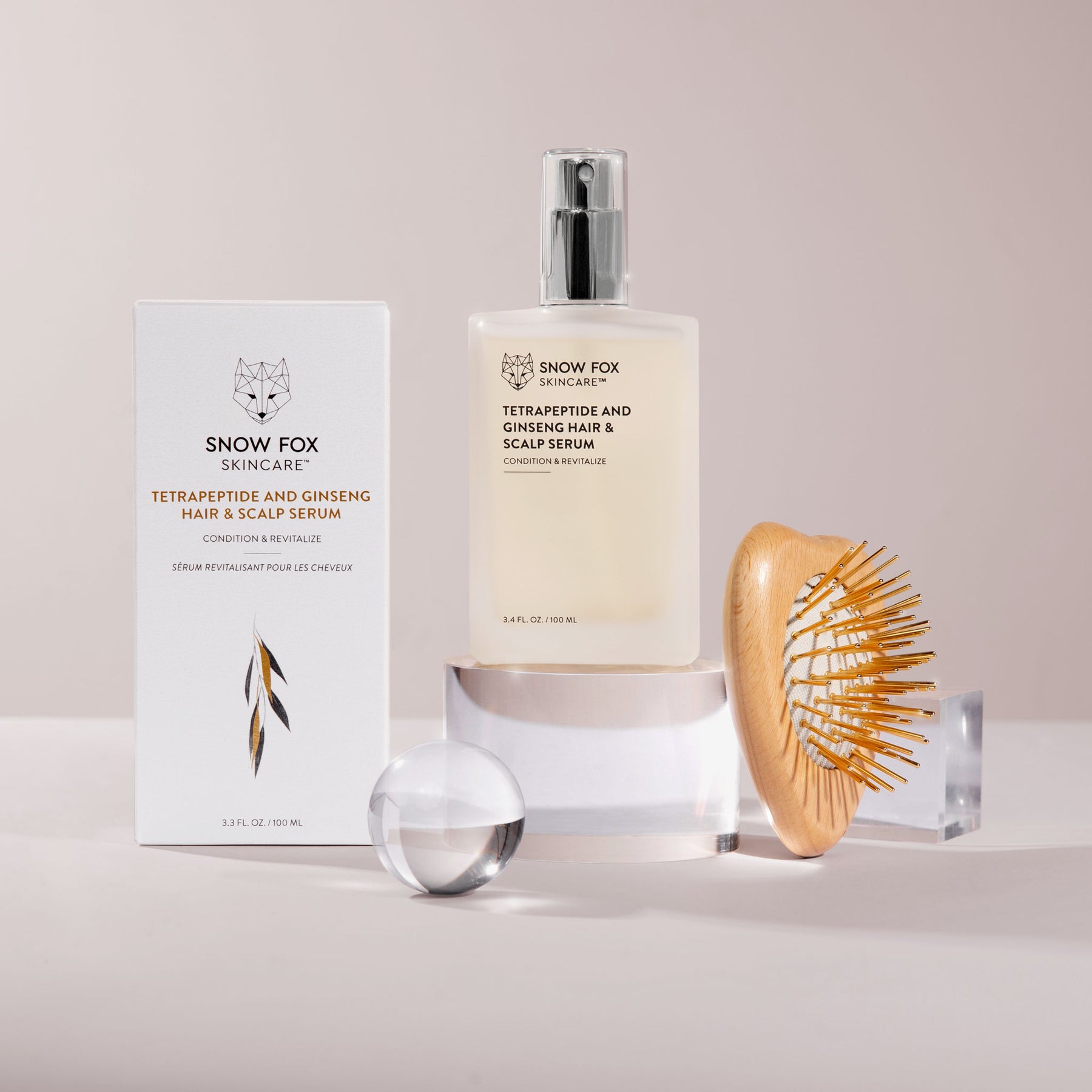 Gua Sha Hair & Scalp Brush: Love Heart Wooden Edition – Snow Fox Skincare